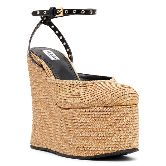 Alaïa | Raffia wedge sandals | Savannahs